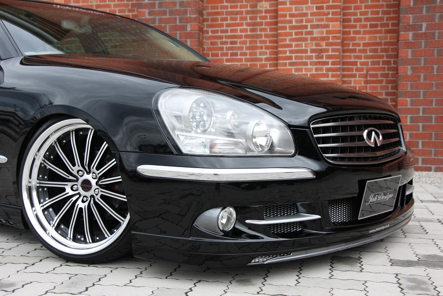 【楽天市場】JOBDESIGN ジョブデザイン Hybrid Neo シーマ F50 前期 エアロ3点セット フロントバンパー サイドステップ ...