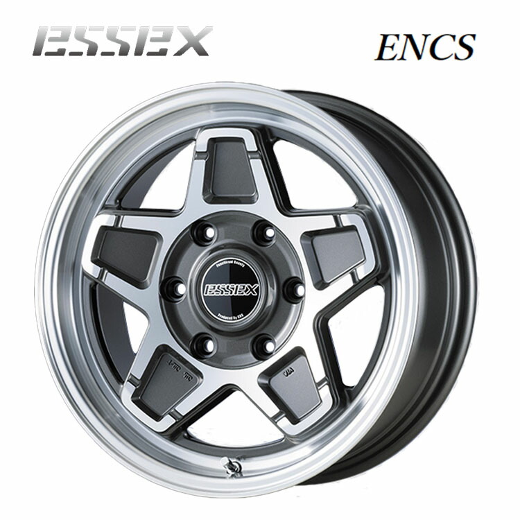【楽天市場】送料無料 エセックス Type ENCS 6.5J-16 +38 6H-139.7 Type ENCS (16インチ) 6H139 ...