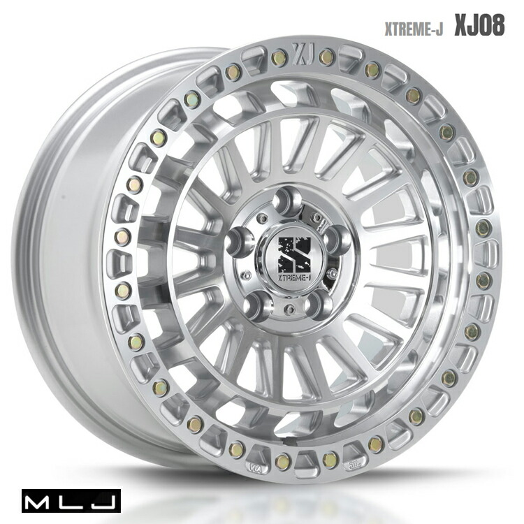 【楽天市場】送料無料 MLJ エクストリームJ XJ08 8J-18 +45 5H-127 新品 MLJ XTREME-J XJ08 (18インチ) 5H127 8J+45 (1本/2本/4本 ...