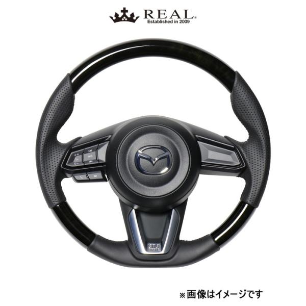 【楽天市場】レアル ステアリング オリジナルシリーズ(ブラックウッド)MAZDA2 DJ MZD-BKW-BK REAL：CAR PLUS