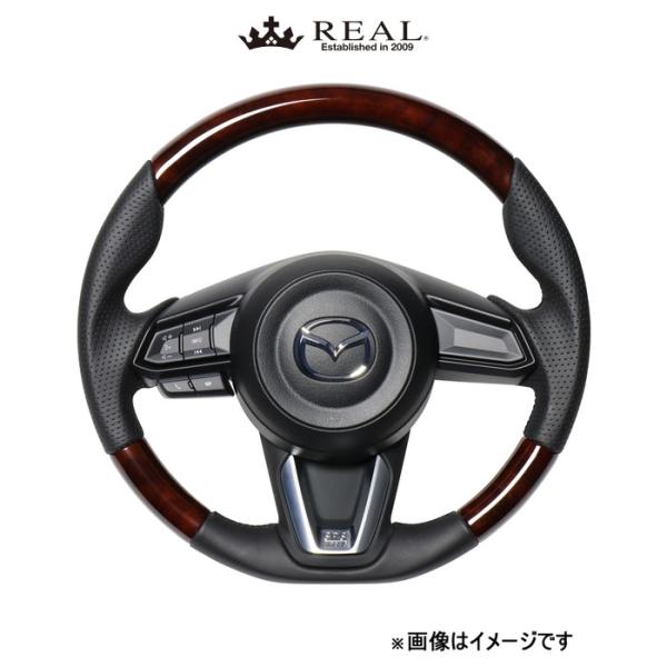 【楽天市場】レアル ステアリング オリジナルシリーズ(ブラウンウッド)MAZDA2 DJ MZD-BRW-BK REAL：CAR PLUS