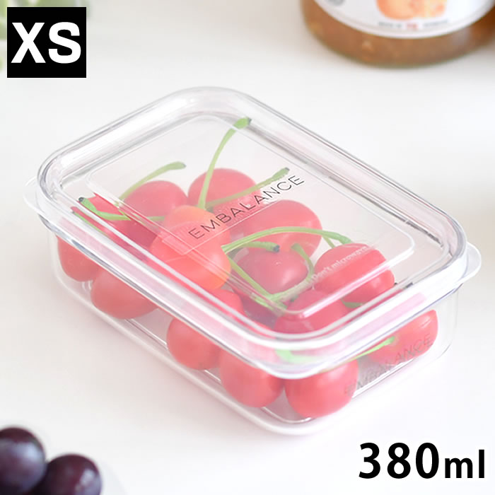 【楽天市場】EMBALANCE エンバランス クリアコンテナ XS 保存容器 プラスチック 380ml 冷凍 食洗機対応 鮮度保持 キッチングッズ 日本製 入れ子 おしゃれ 作り置き 食品 ...