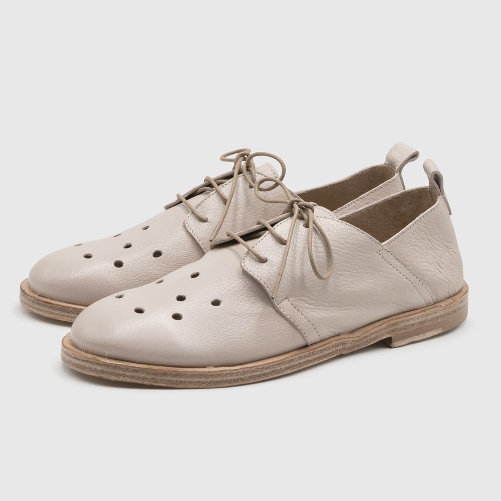 【楽天市場】HISTORY 541 [ヒストリー]パンチングデザインダービーシューズ5S FIONA 03 OSSO アイボリー ベージュ ...