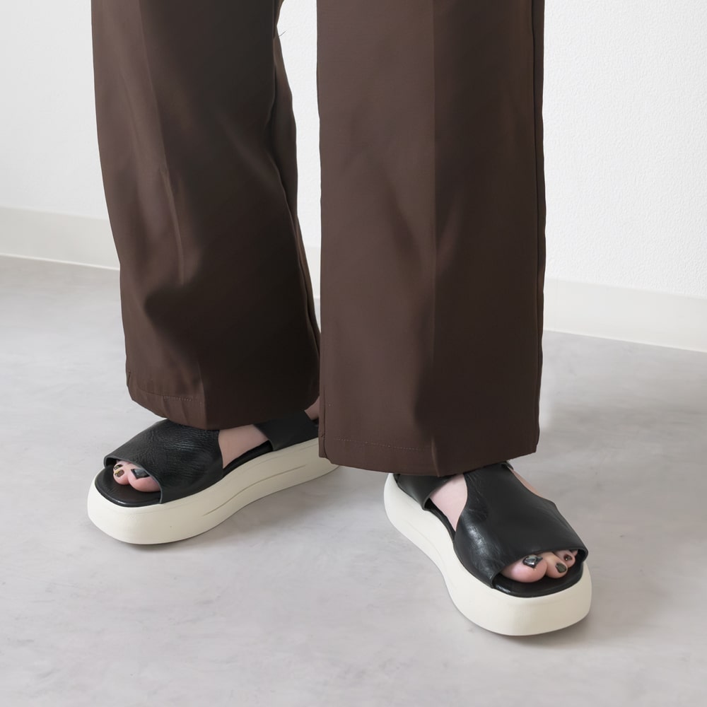 【楽天市場】MOMA [モマ]バックスリングレザーサンダル5S 33501G NEROブラックインポート / 本革 / 紐靴 ...