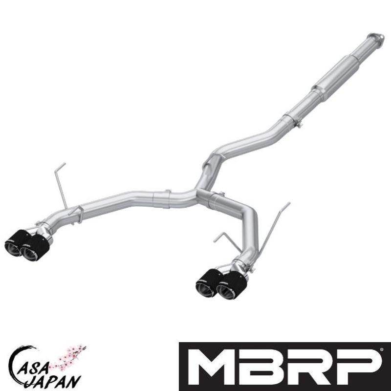 【楽天市場】MBRP スバル WRX S4 VBH VB FA24F 2.4L 2022年~ キャットバック マフラー エキゾースト T304 ...