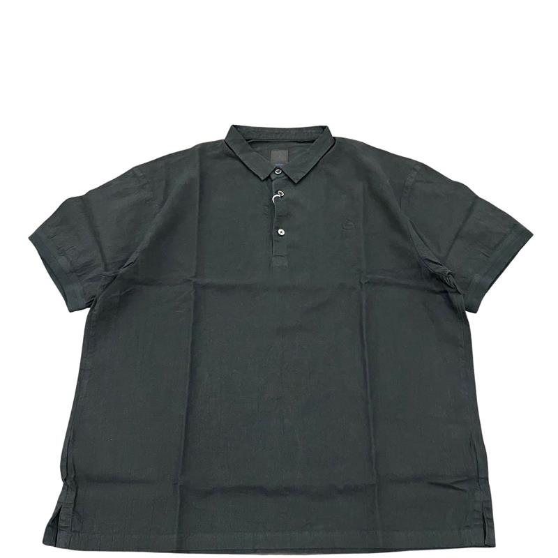 【楽天市場】maillot / linen rich polo shirt-Tee BLACK マイヨ ポロシャツ：CASDAY