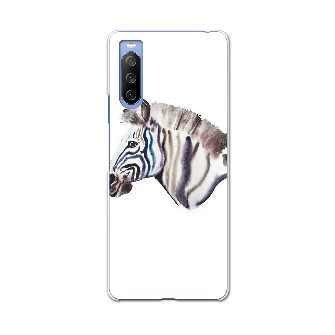 【楽天市場】SO-52B Xperia 10 III 用 ハードケース 016064 しまうま 水彩 かっこいい：スマコレ