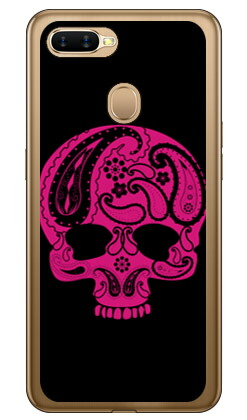 【楽天市場】Paisley skull ブラック （ソフトTPUクリア） design by ROTM OPPO AX7 MVNOスマホ ...