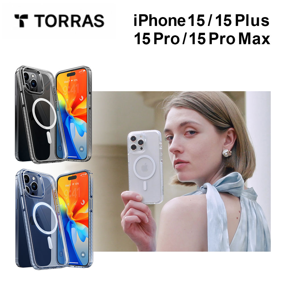 【楽天市場】7/1 10:00～8/1 09:59 エントリーで+P10倍 【ガラスフィルム同梱】 TORRAS Sparka-Mag Case iPhone 15 15plus 15pro ...