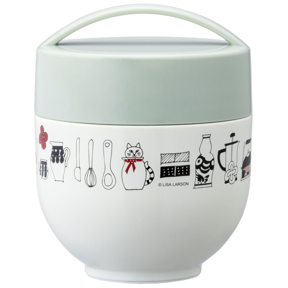 【楽天市場】抗菌 カフェ 丼 ジャー 540ml リサラーソン 保温 保冷 弁当箱 LDNC6AG スケーター【銀イオン Ag+ どんぶり 麺 ...