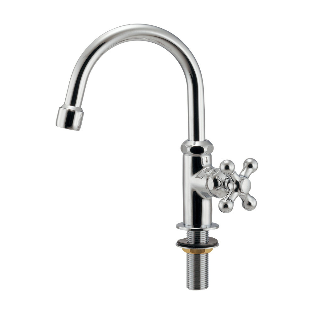 【楽天市場】【719-131-CH】 カクダイ 泡沫立形スワン水栓：水道材料屋 一番館