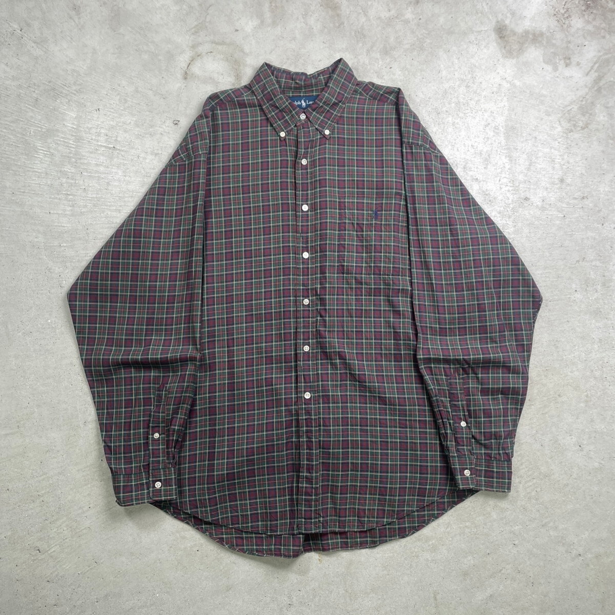 【楽天市場】90年代 Ralph Lauren ラルフローレン CLASSIC FIT チェックシャツ メンズXXL相当 古着【中古】：古着 ...