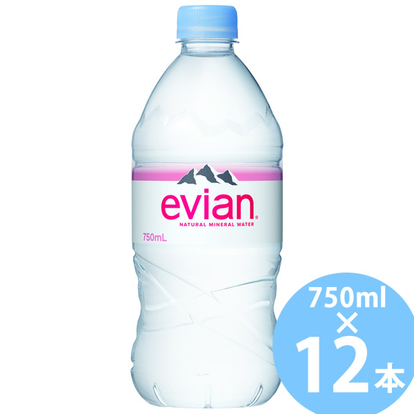 【楽天市場】伊藤園 エビアン 750ml ペットボトル 12本入 (送料無料 ※一部地域除く) ミネラルウォーター 天然水 水 enian ...