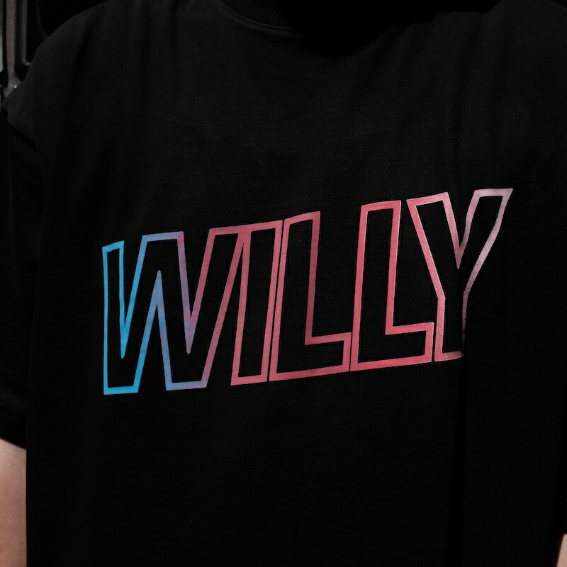 【楽天市場】WILLY CHAVARRIA / WILLY GRADIENT LOGO T WILLY BLACK 24SS 送料無料：CCTB