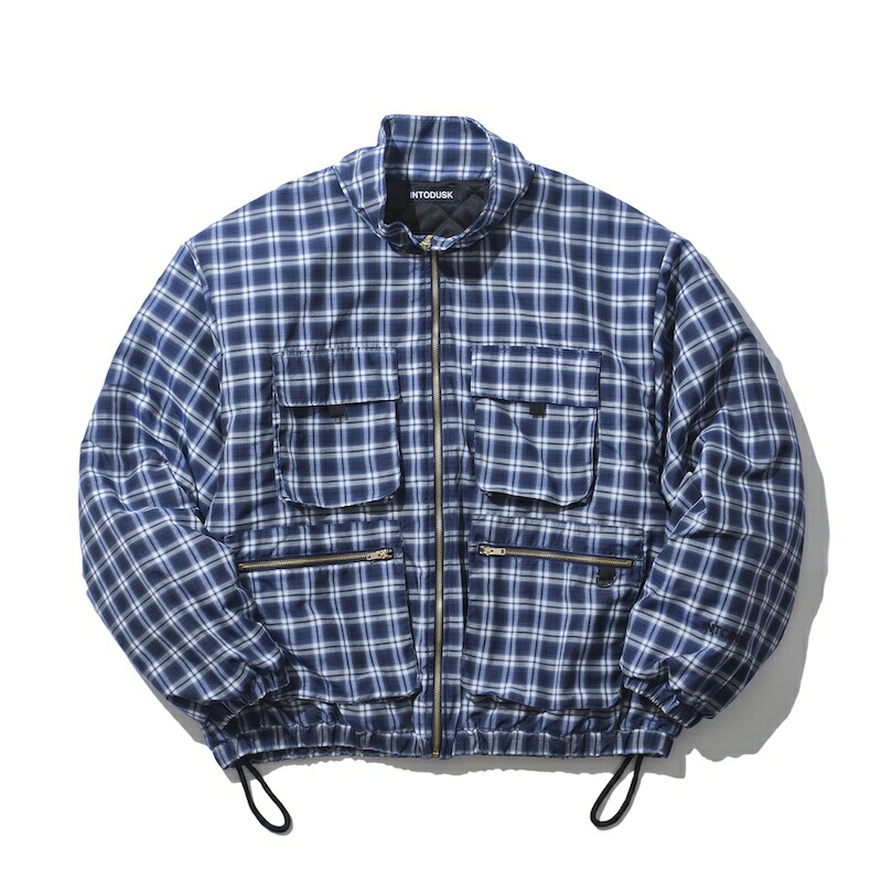 【楽天市場】INTODUSK / PLAID PADDED JACKET NAVY PLAID 25AW 送料無料：CCTB