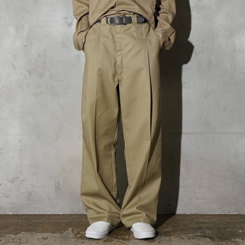 【楽天市場】WHATEVERWORKS / PLEATED PANTS KHAKI：CCTB