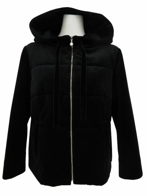 【楽天市場】Rene basic 中綿入りベロアショートコート ブラック 36 '20年 A1美品【中古】：セレブbyエンデバー