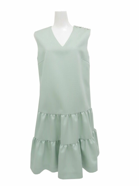 【楽天市場】Rene basic ティアードワンピース ライトグリーン系 38 '19年 A1美品【中古】：セレブbyエンデバー