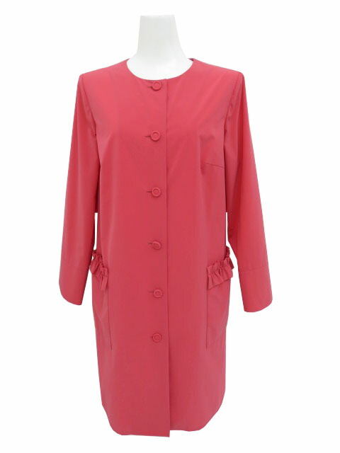 【楽天市場】Rene basic レイニーフリルコート ピンク系 34 '19年 A1【中古】：セレブbyエンデバー