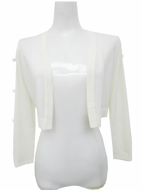【楽天市場】Rene basic ニットボレロ ホワイト 36 '20年 A1【中古】：セレブbyエンデバー