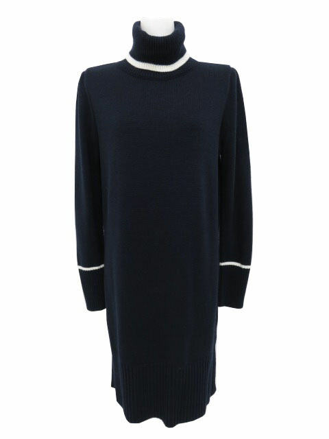 【楽天市場】Rene ニットワンピース 5242220 ミッドナイトネイビー×スノーホワイト 34 '22年 A1【中古】：セレブbyエンデバー
