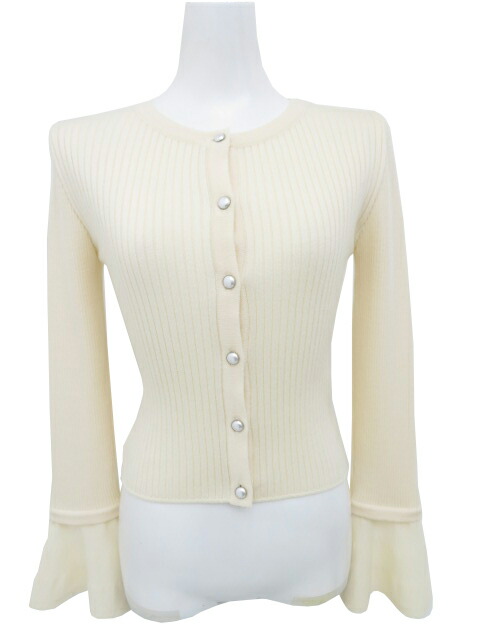 【楽天市場】Rene basic カーディガン アイボリー 34 '19年 A1【中古】：セレブbyエンデバー