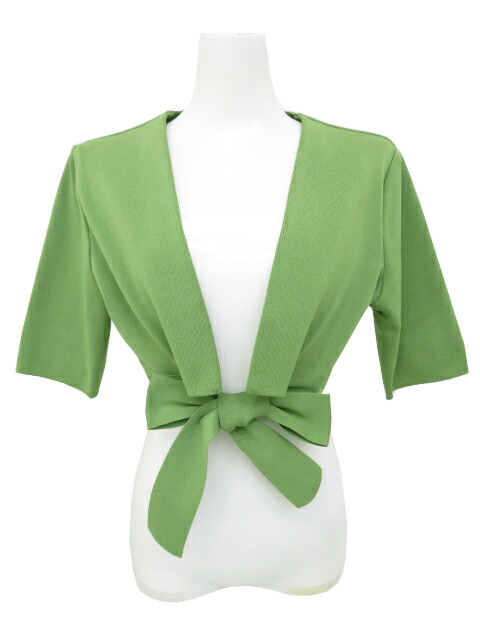 【楽天市場】Rene basic ニットボレロ ライトグリーン系 38 '19年 A1【中古】：セレブbyエンデバー