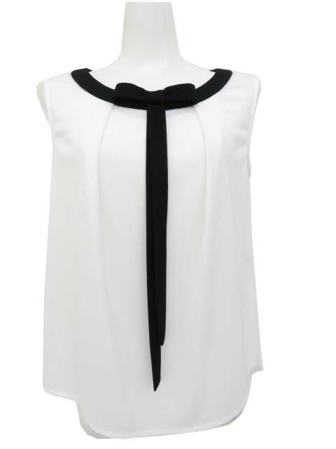 【楽天市場】Rene basic ブラウス ソアロン ホワイト×ブラック 36 '19年 A1【中古】：セレブbyエンデバー