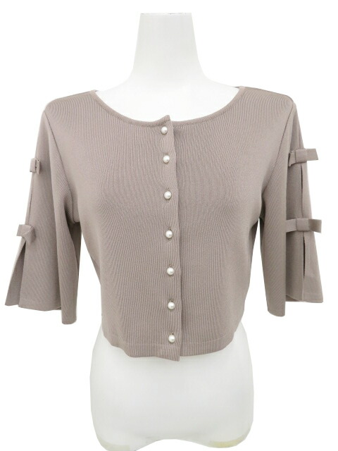 【楽天市場】Rene basic カーディガン グレージュ 36 ’18年 A1【中古】：セレブbyエンデバー