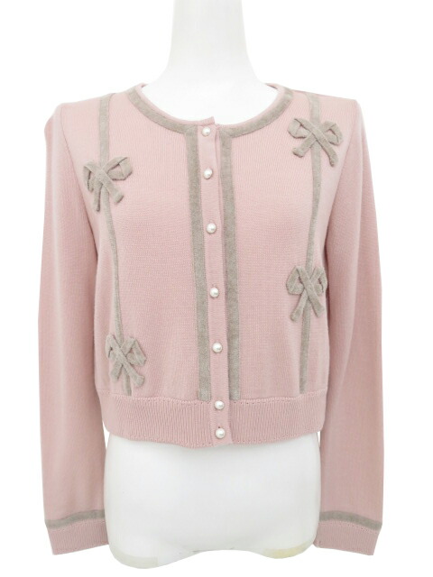 【楽天市場】Rene basic カーディガン ピンクベージュ系 38 '19年 A1【中古】：セレブbyエンデバー