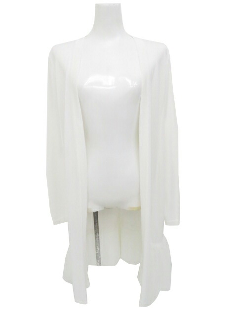 【楽天市場】Rene basic チュールロングカーディガン ホワイト 36 '21年 A1【中古】：セレブbyエンデバー
