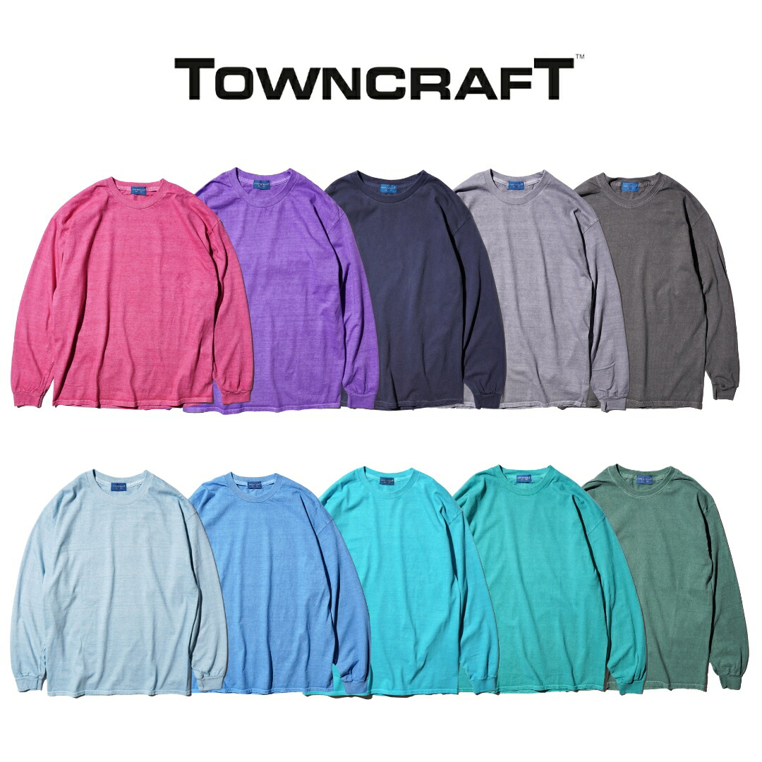 【楽天市場】【TOWNCRAFT / タウンクラフト】90S PIGMENT LS TEE ピグメントダイ LS 長袖 Tシャツ メンズ ...