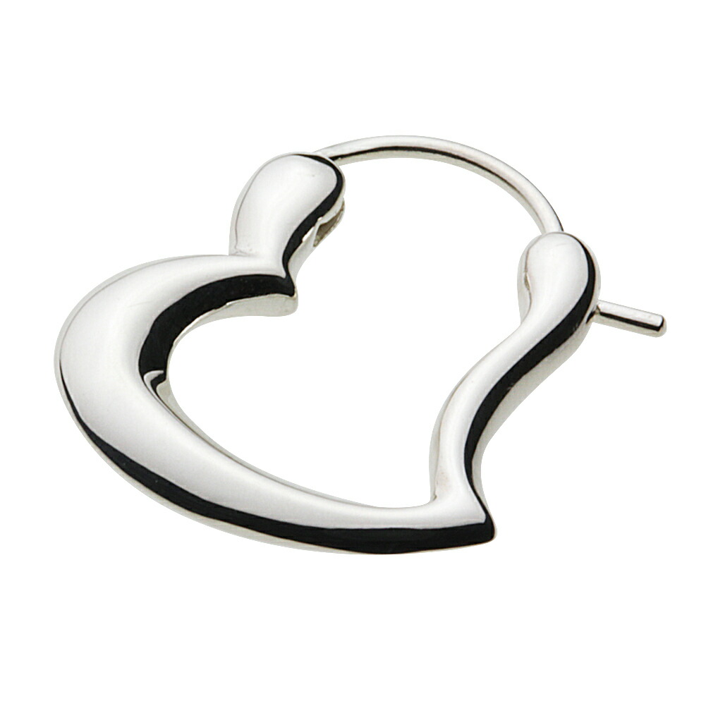 【楽天市場】【cenote】シルバー925 ピアス メンズ【e0555】オープンハート プレーン 無地 シンプル silver925 フープ ...