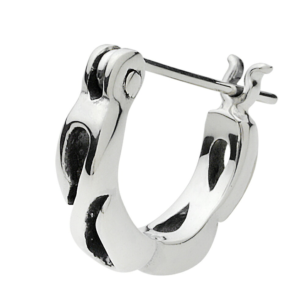 【楽天市場】ポイント10倍【cenote】シルバー925 ピアス メンズ【e0619】インフィニティ トライバル 透かし彫り ...