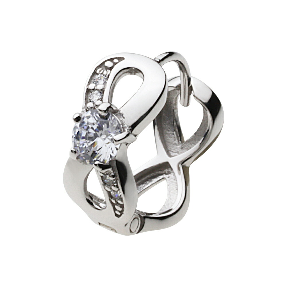 【楽天市場】セール価格！【cenote】シルバー925 ピアス メンズ【e0657】インフィニティ メビウスの輪 チェーン ジルコニア ...