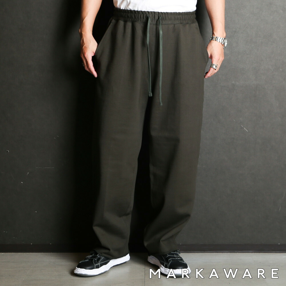 【楽天市場】【MARKAWARE/マーカウェア】GYM PANTS - DARK OLIVE / オーガニックコットンヘビー吊裏毛 - ジムパンツ / A25A06PT01C【メンズ】【送料 ...