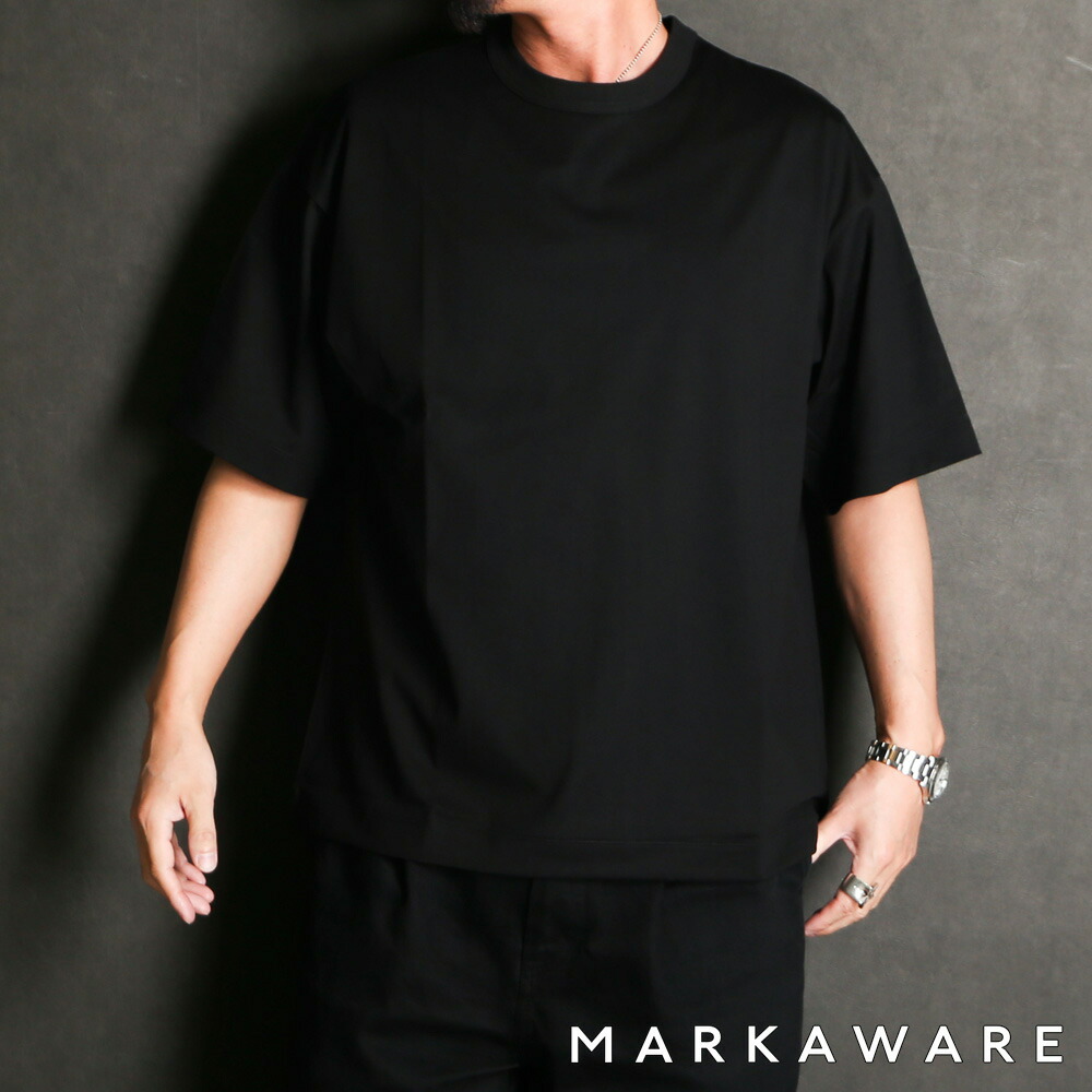 【楽天市場】【MARKAWARE/マーカウェア】COMFORT FIT Tee - BLACK / GIZA80/3天竺 - コンフォートフィットTee / A25A08CS02B【メンズ ...