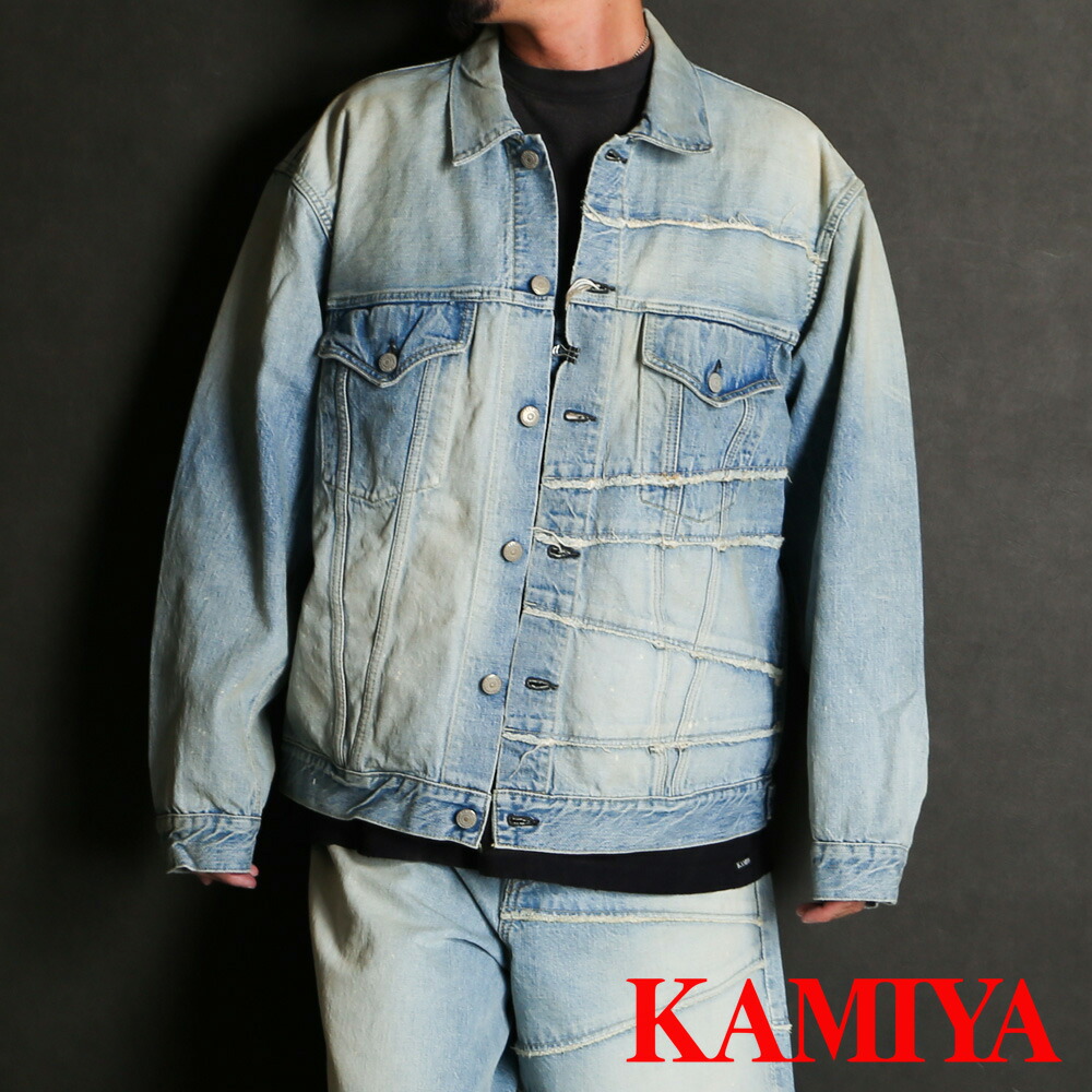 【楽天市場】【KAMIYA/カミヤ】"FULLCOUNT × KAMIYA" Switching Denim Jacket / スウィッチング ...