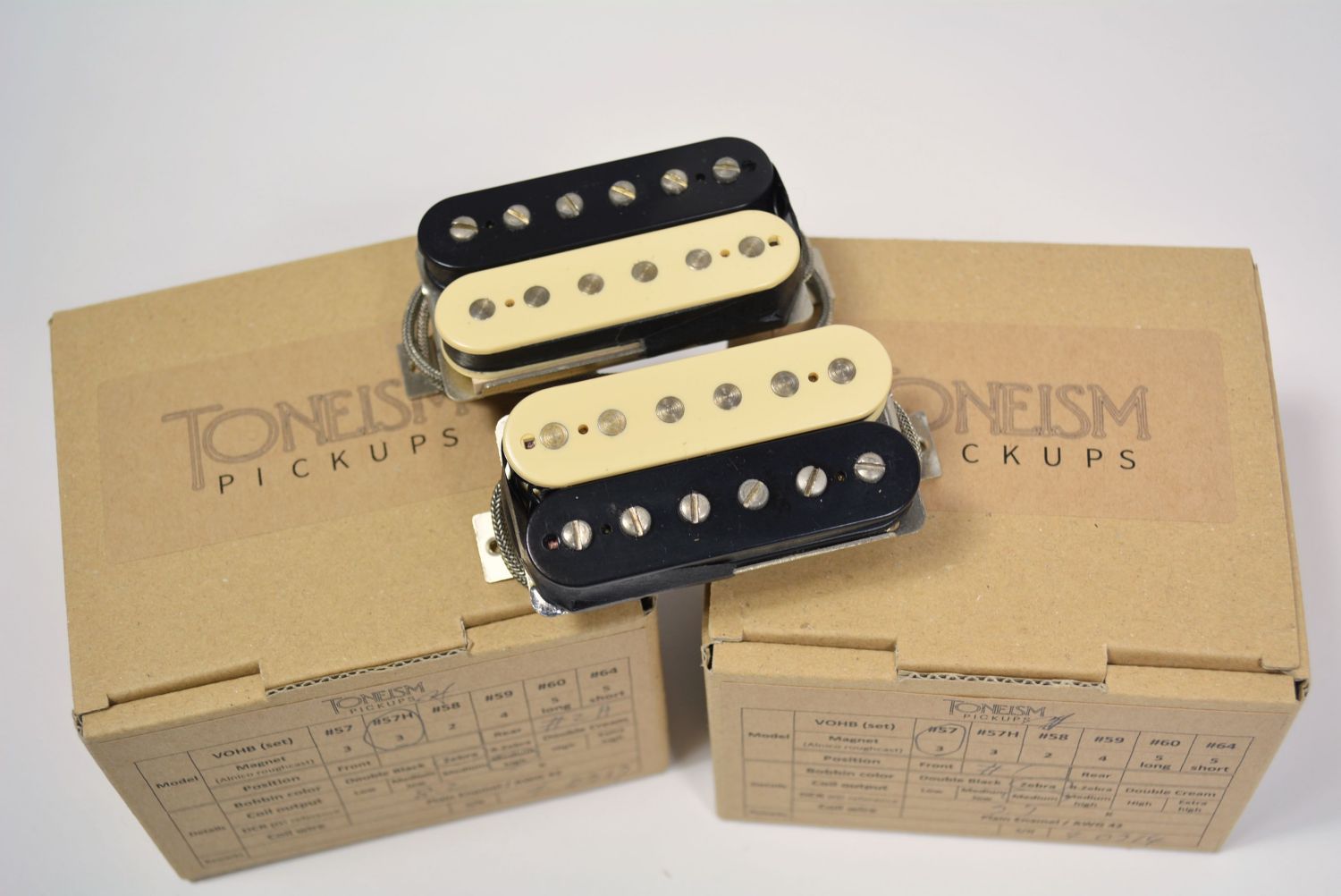 【楽天市場】【中古】TONEISM PICKUPS VOHB#57H Zebra Set (VOHB#57フロント／VOHB#2Hリア ...