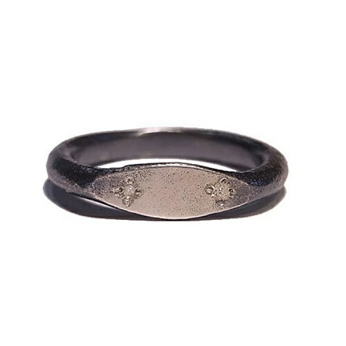 【楽天市場】Rusty Thought Signet Ring Diamond：C-G