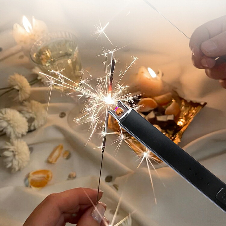 春爛漫！5倍P+5％OFF// DEWEL 電子ライター 充電式 プラズマ アロマキャンドル用 点火用ライター チャッカマン 電量表示 アークライター USB ローソク 線香 点火 ライター ...