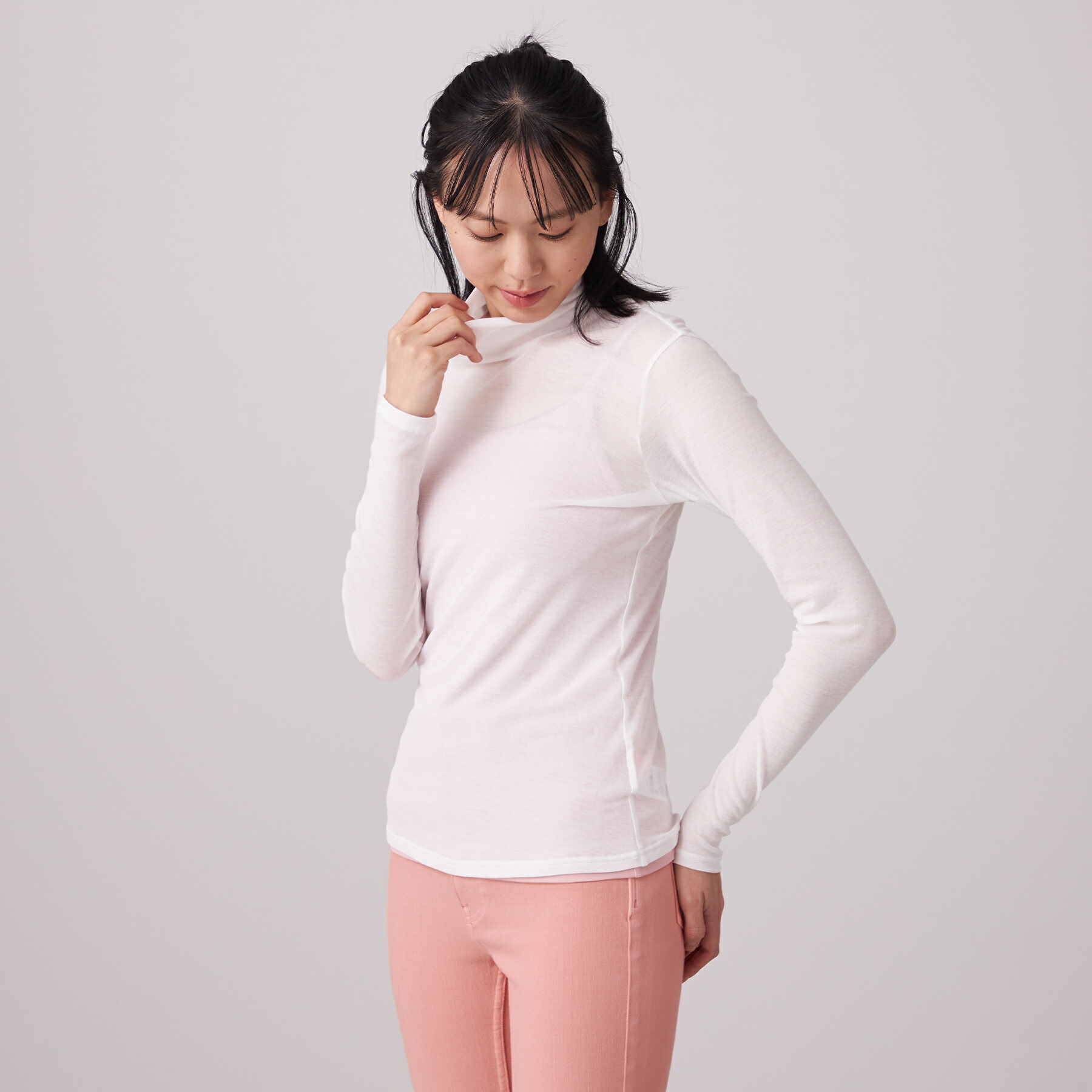 【楽天市場】【チャコット 公式(chacott)】ハイネックシアーTシャツ：Chacott Online Shop 楽天市場店