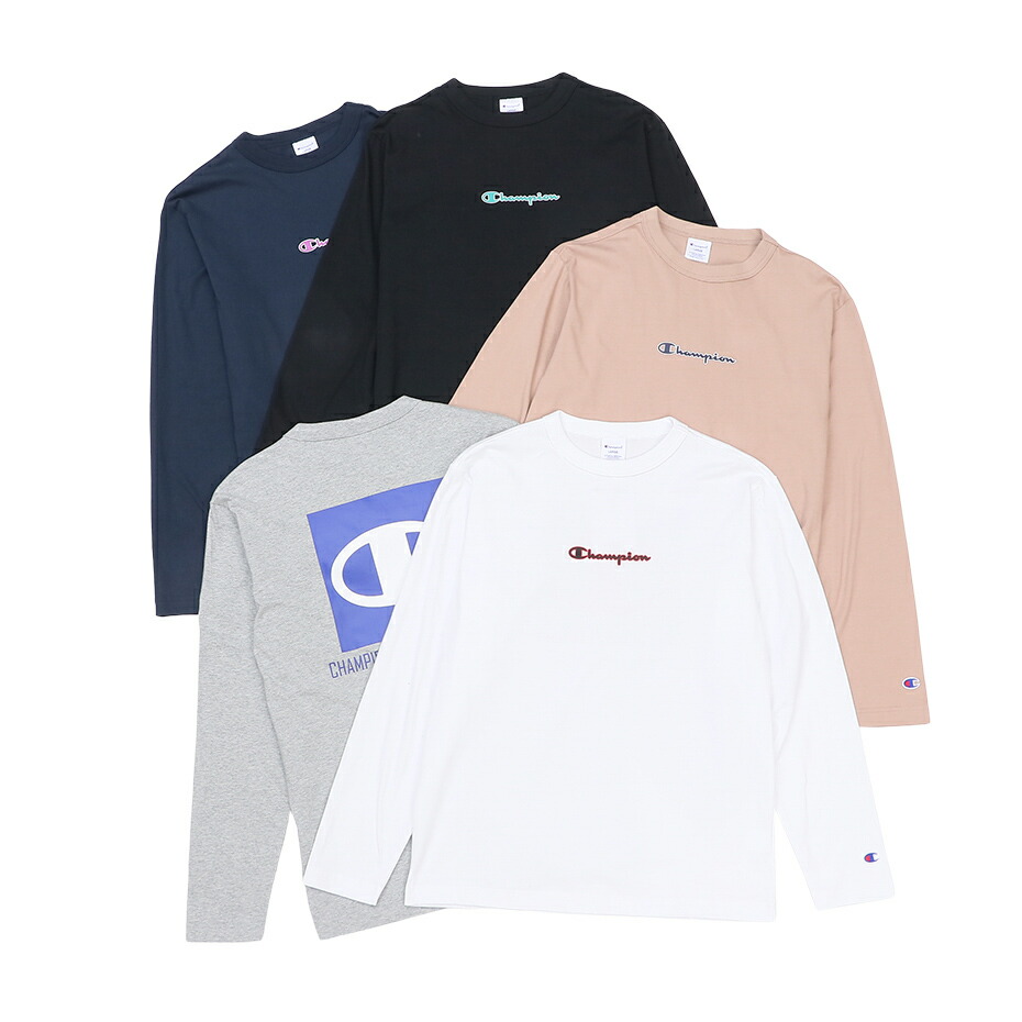 【楽天市場】【公式】チャンピオン【70%OFFセール】Champion ロングスリーブTシャツ 24FW ベーシック(C3-A415)★ メンズ レディース ロンT 長袖 長袖T ...