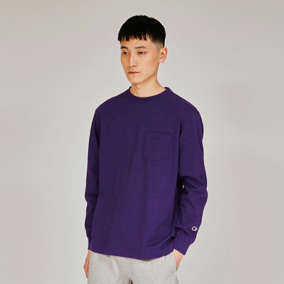 【楽天市場】【公式】チャンピオン Champion ロングスリーブポケットTシャツ 24FW ベーシック(C3-Y432)★ メンズ レディース ユニセックス ロンT 長袖 ロングTシャツ ...