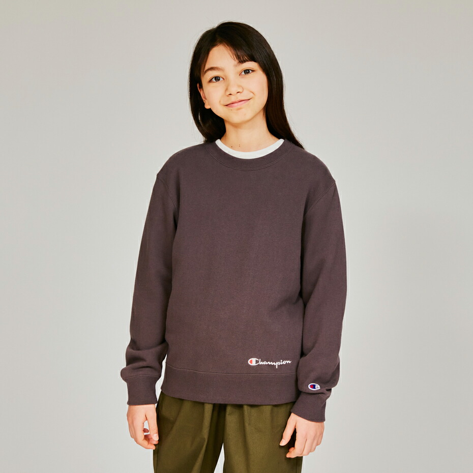 【楽天市場】【公式】チャンピオン【30%OFFセール】Champion キッズ クルーネックスウェットシャツ 24FW ベーシック(CK-A001)★ キッズウェア 子供 子ども こども 子供 ...