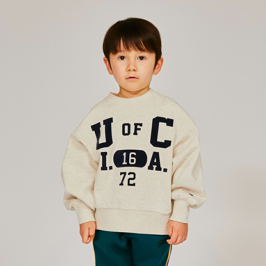 【楽天市場】【公式】チャンピオン【30%OFFセール】Champion キッズ クルーネックスウェットシャツ 24FW ボーイズカジュアル(CK-A011)★ キッズウェア 子供 子ども ...