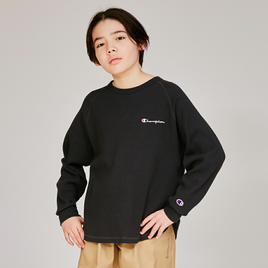【楽天市場】【公式】チャンピオン【30%OFFセール】Champion キッズ ロングスリーブポケットTシャツ 24FW ベーシック(CK-A402)★ キッズウェア 子供 子ども こども ...