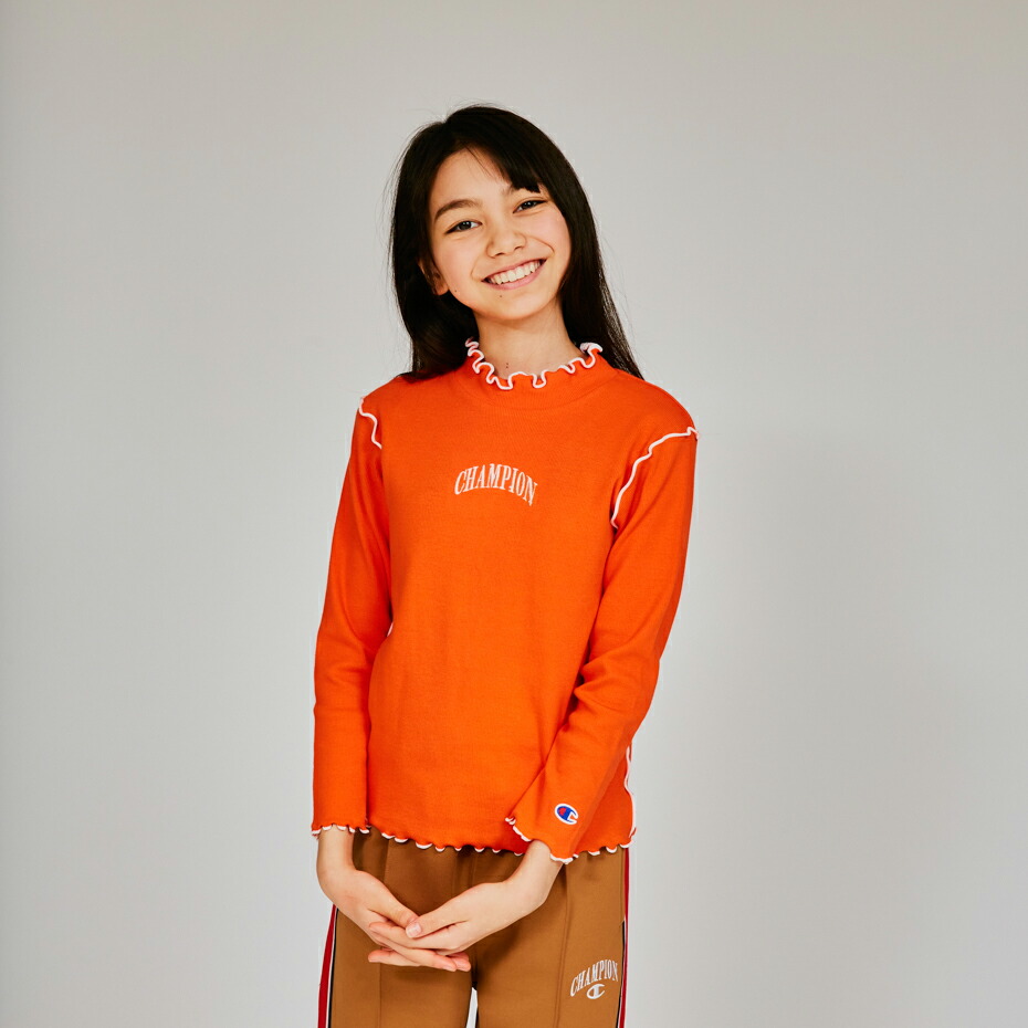 【楽天市場】【公式】チャンピオン【30%OFFセール】Champion ガールズ ロングスリーブシャツ 24FW 【秋冬新作】ガールズカジュアル(CK-A407)：Champion公式楽天市場店