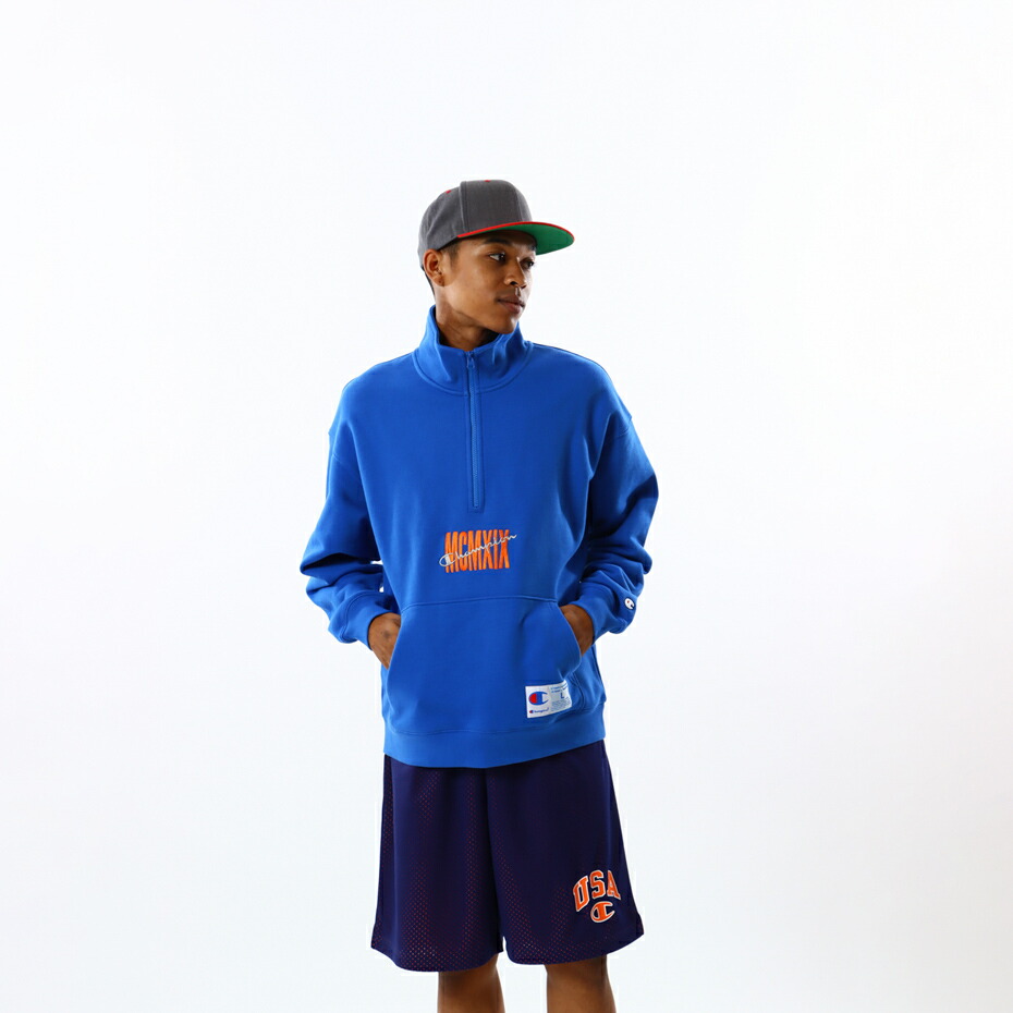 【楽天市場】【公式】チャンピオン【30%OFFセール】Champion ハーフジップスウェットシャツ 24SS アクションスタイル(C3-Z003)★ メンズ レディース ユニセックス ...