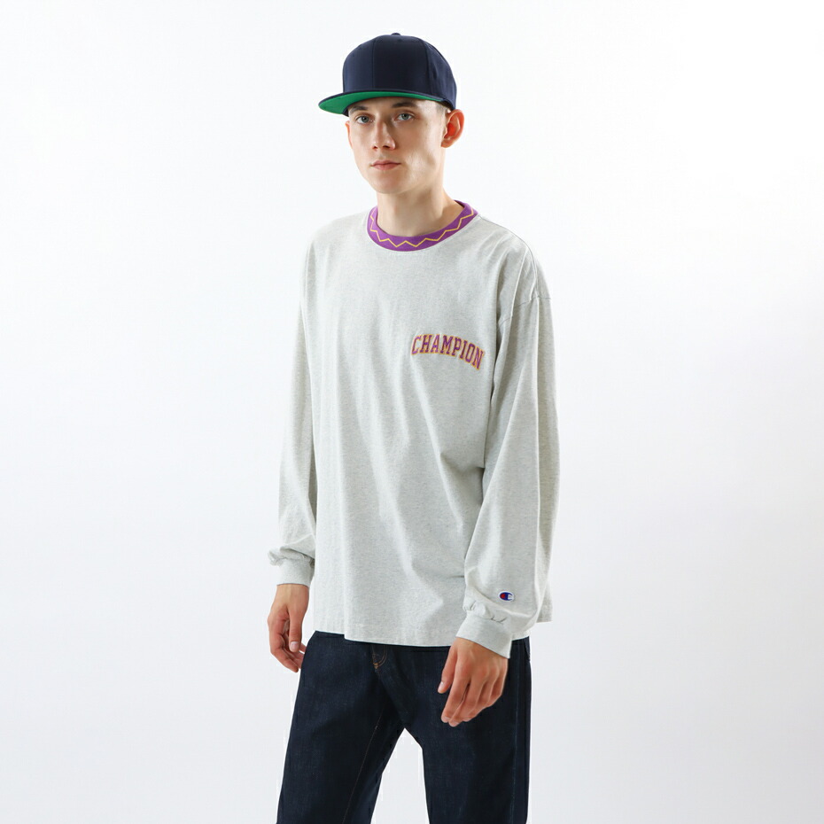 【楽天市場】【公式】チャンピオン【50%OFFセール】Champion ロングスリーブTシャツ 24SS アクションスタイル(C3-Z401)★ メンズ レディース ユニセックス ロンT 長袖 ...